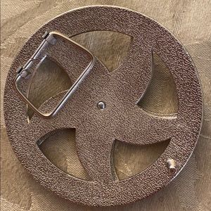 unbranded | Accessories | Mens Belt Buckle Star Spinner Yellow Blue ...